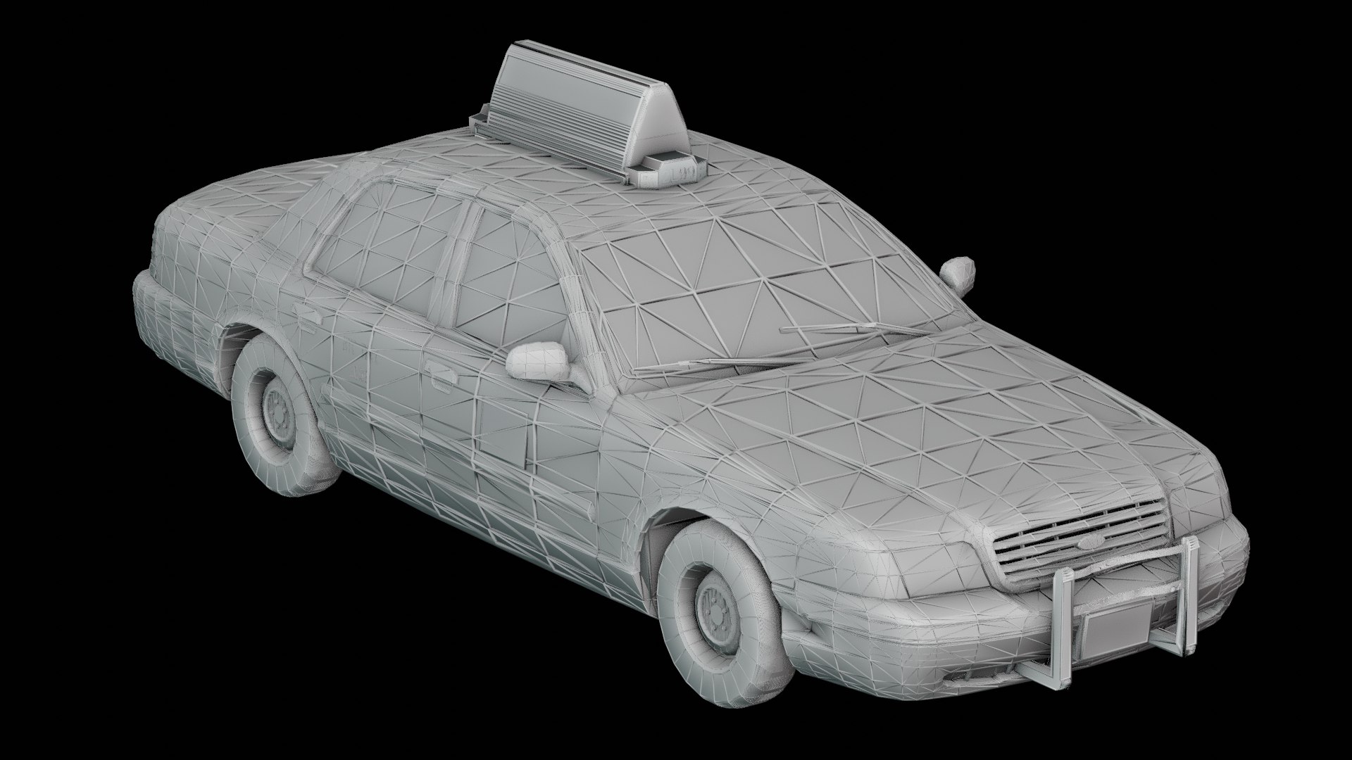 2001 Ford Crown Victoria New York Taxi - Rusted 3D model - TurboSquid ...