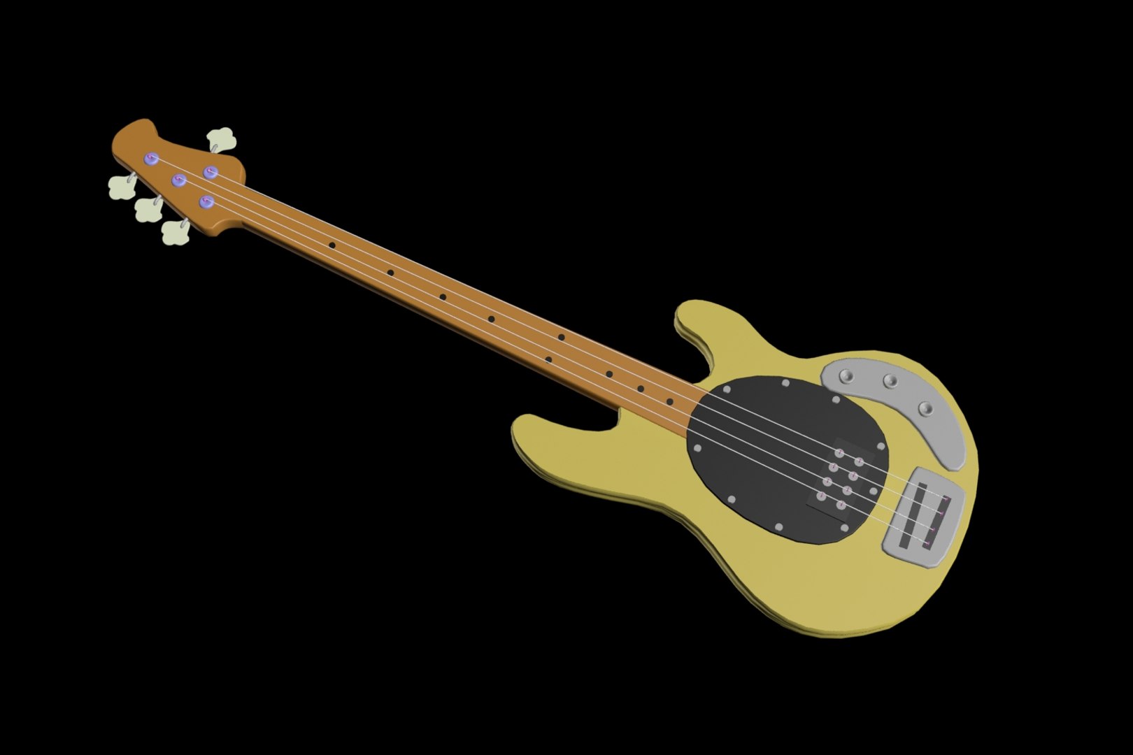 3D guitar model - TurboSquid 1408254