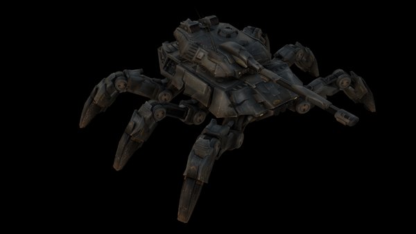 거미다리 탱크 3D 모델 미래형 군사 기계 3D 모델 - TurboSquid 2310952