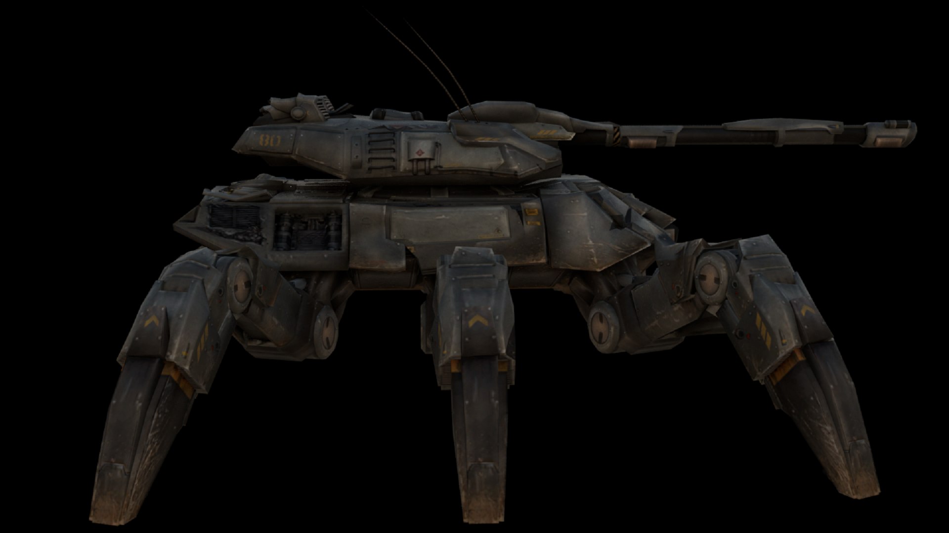 Spider Legged Tank 3D Model Futuristic Military Mech 3D Model ...