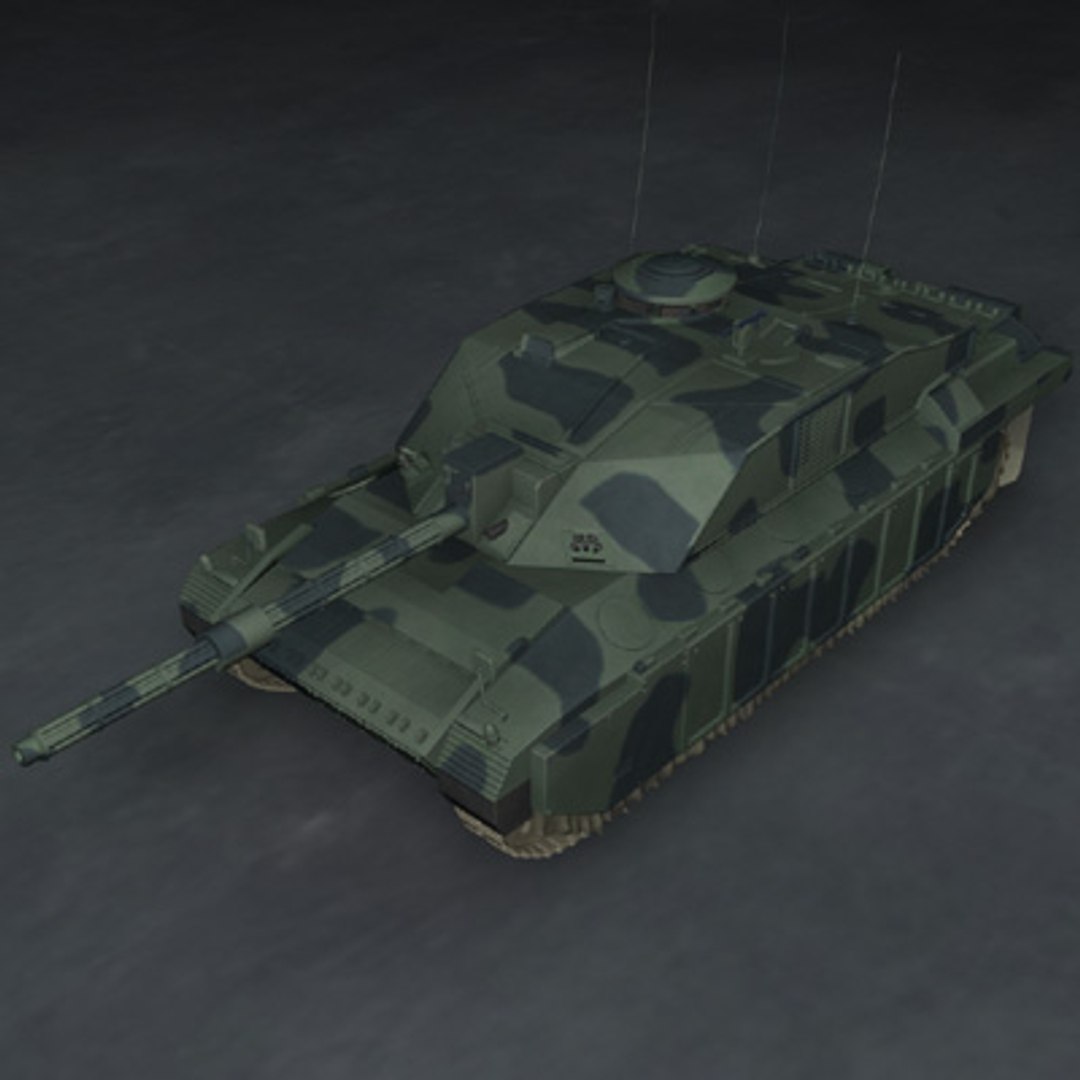 3dsmax challenger 2 battle tank