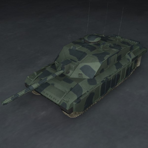 3dsmax challenger 2 battle tank