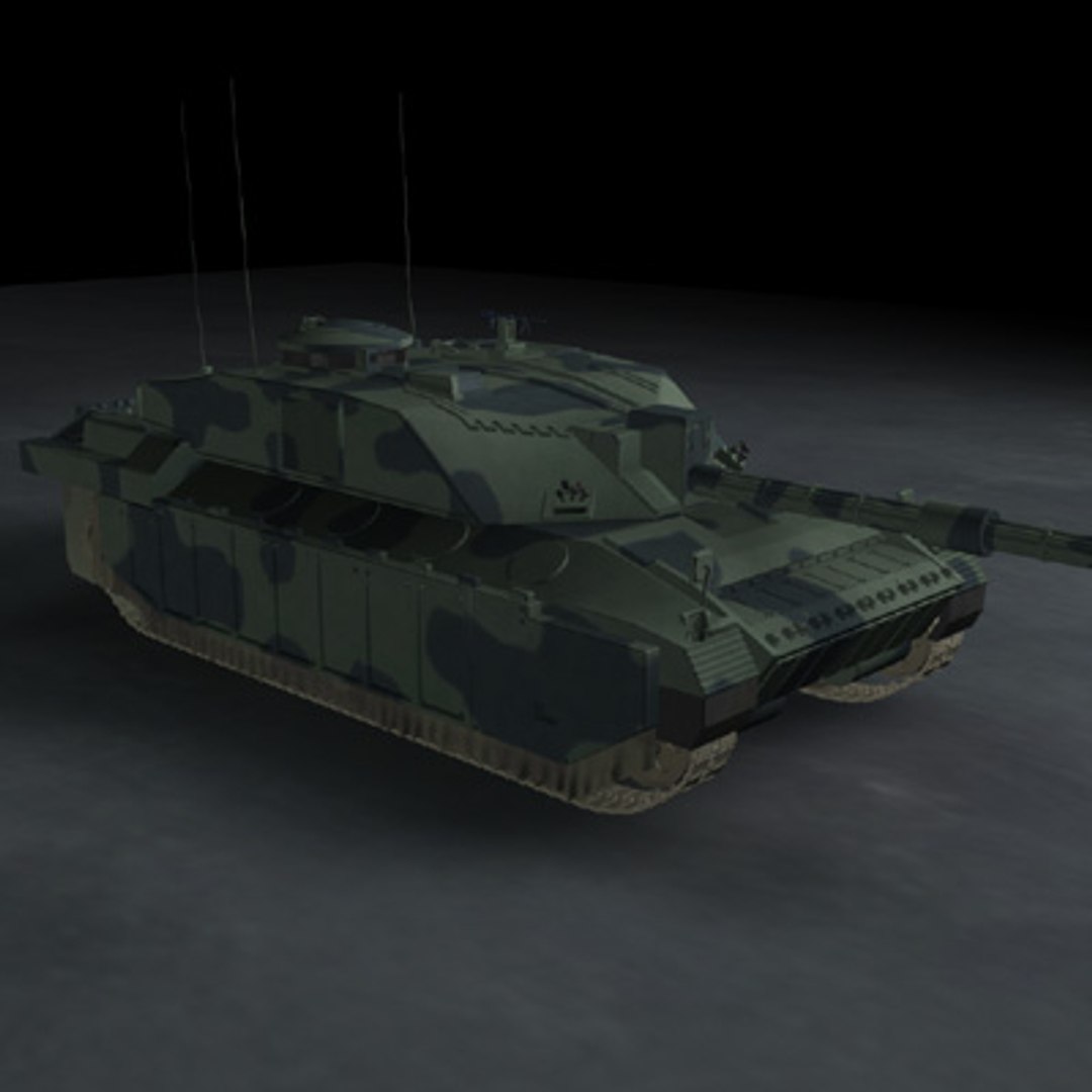 3dsmax challenger 2 battle tank