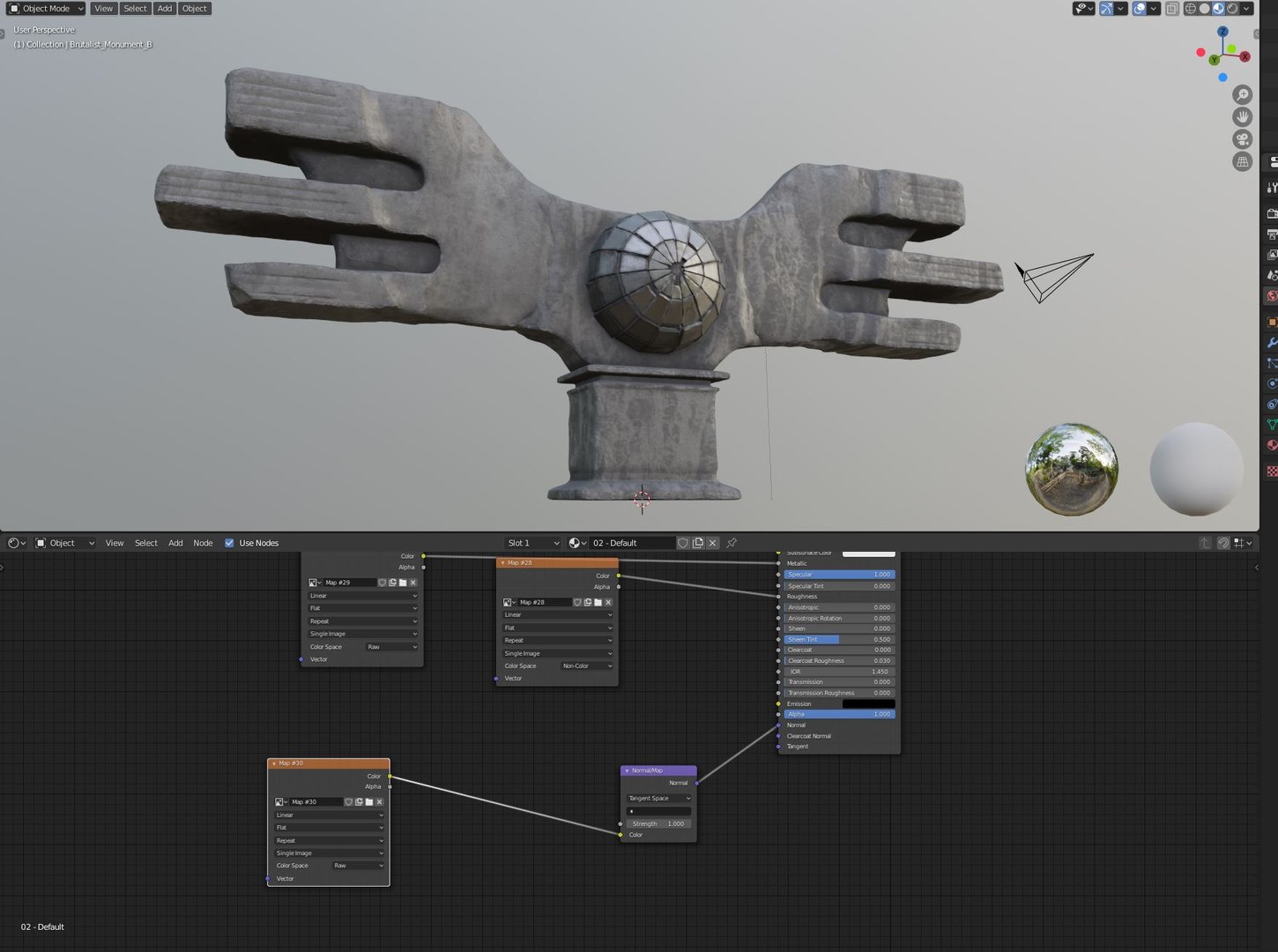 3D Brutalist Monument Model - TurboSquid 2111370
