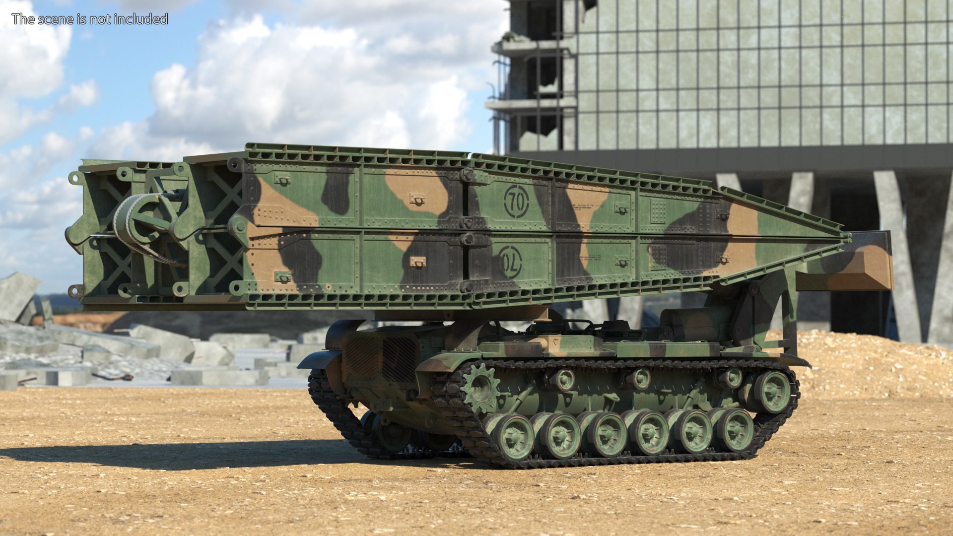 Armored Bridge M60A1 AVLB Camo 3D model - TurboSquid 2022364