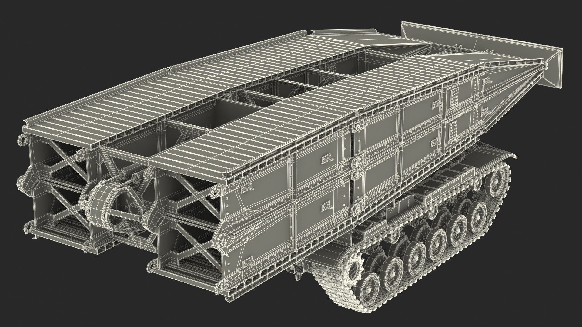 Armored Bridge M60A1 AVLB Camo 3D model - TurboSquid 2022364