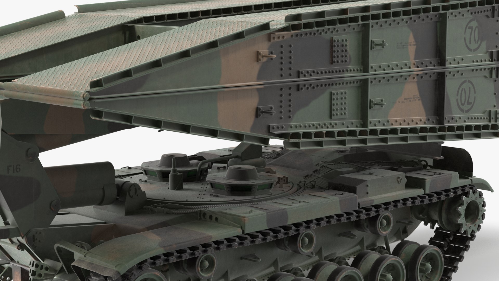 Armored Bridge M60A1 AVLB Camo 3D model - TurboSquid 2022364