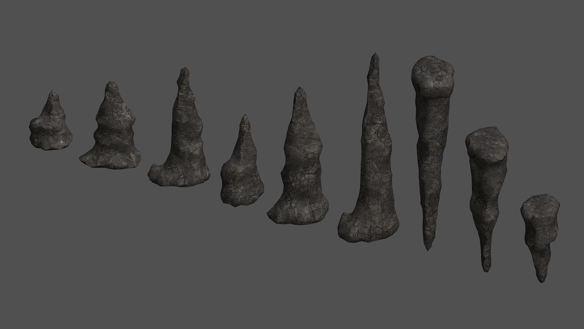 Free 3D stalagmites rocks set - TurboSquid 1594163
