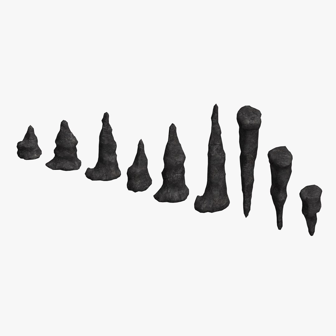 Free 3D Stalagmites Rocks Set - TurboSquid 1594163