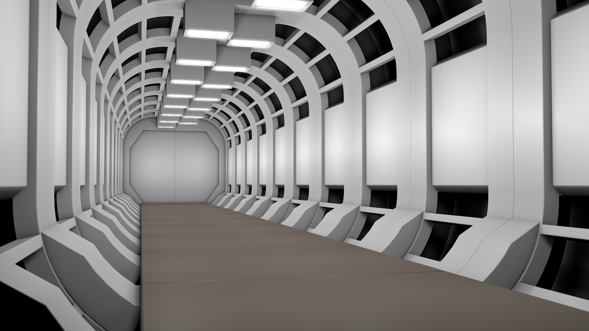 3D Sci Fi Corridor C4D - TurboSquid 2517163