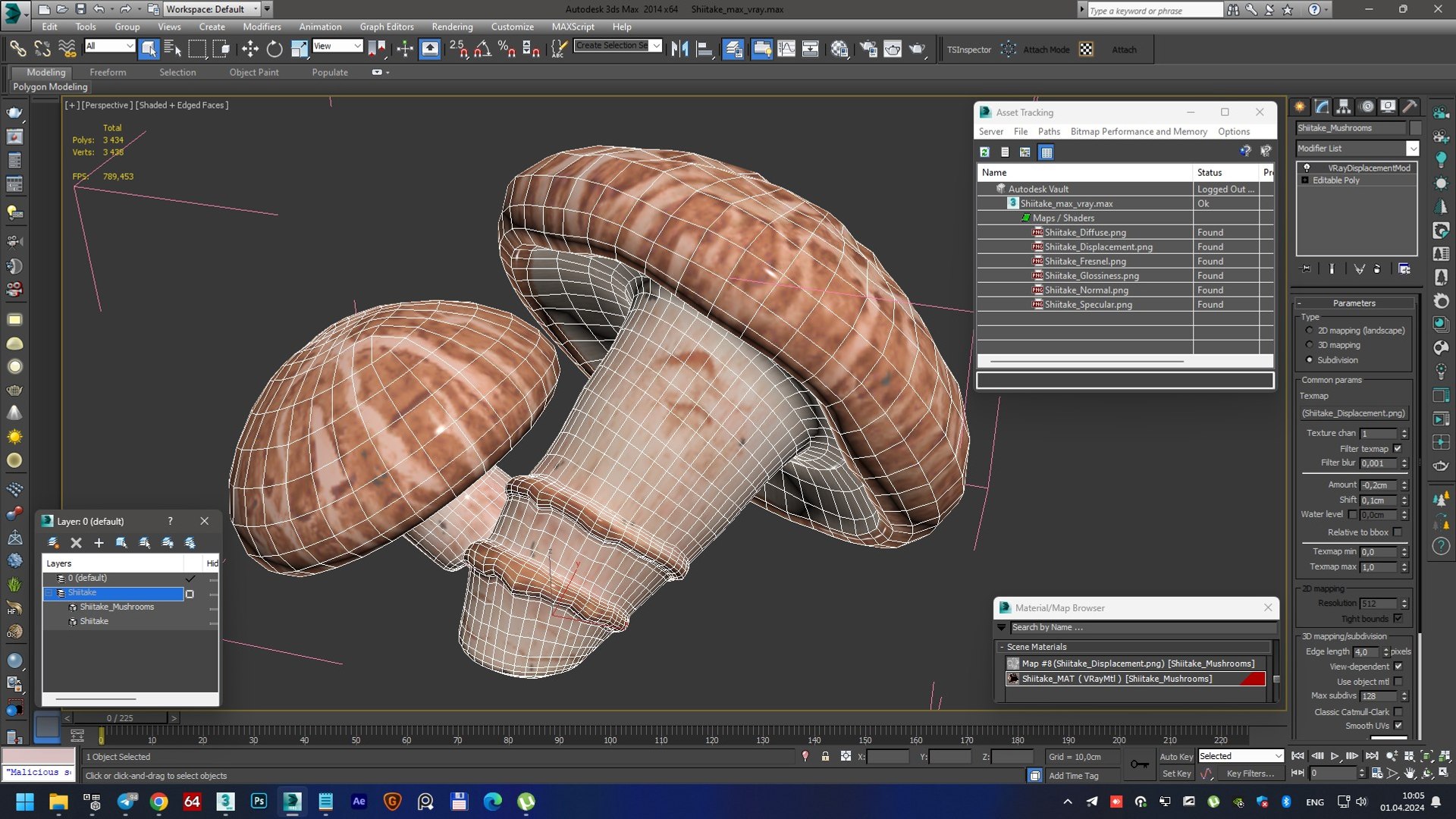 3D Shiitake - TurboSquid 2215805
