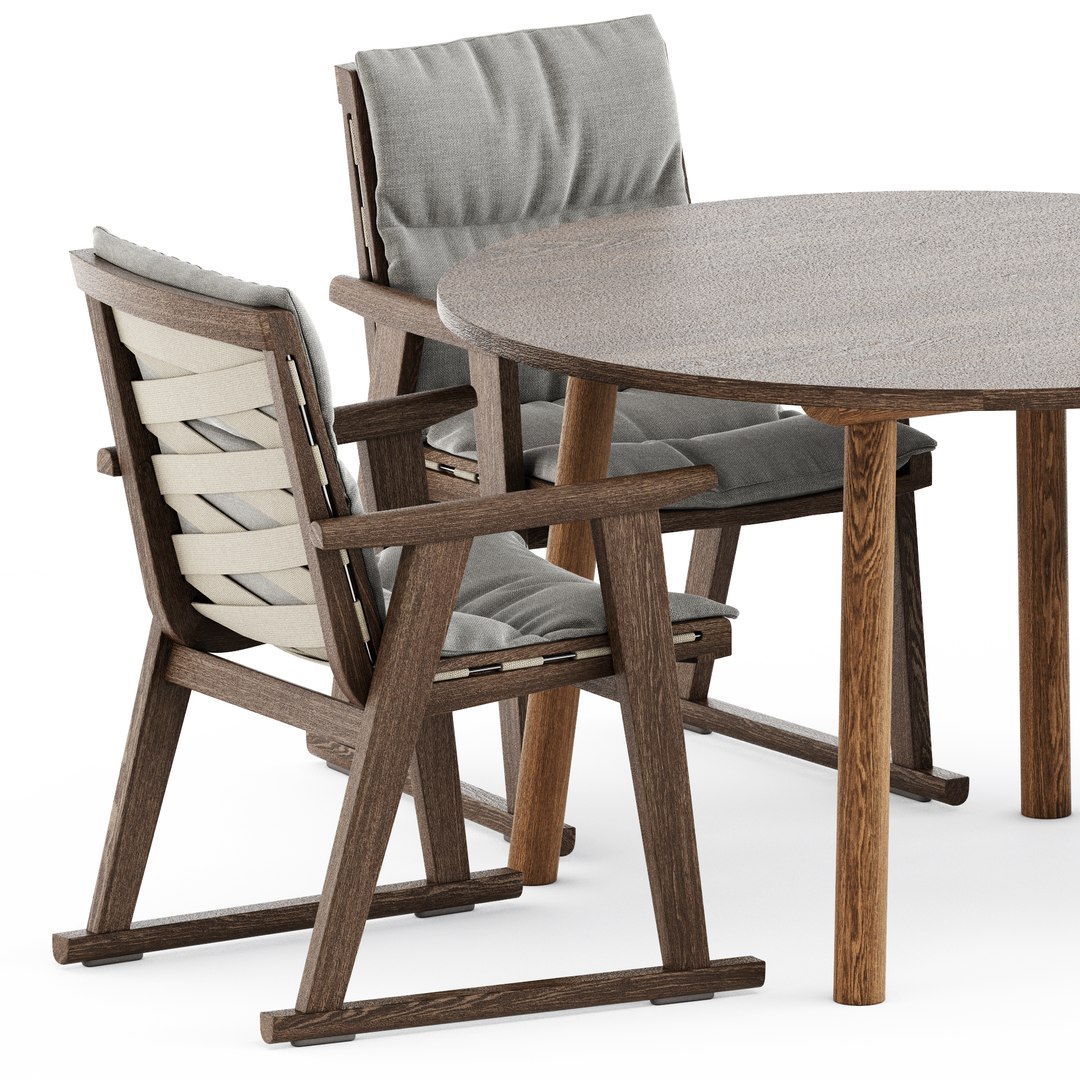 Gio Outdoor Chairs And Taro Table 3D Model - TurboSquid 1839660