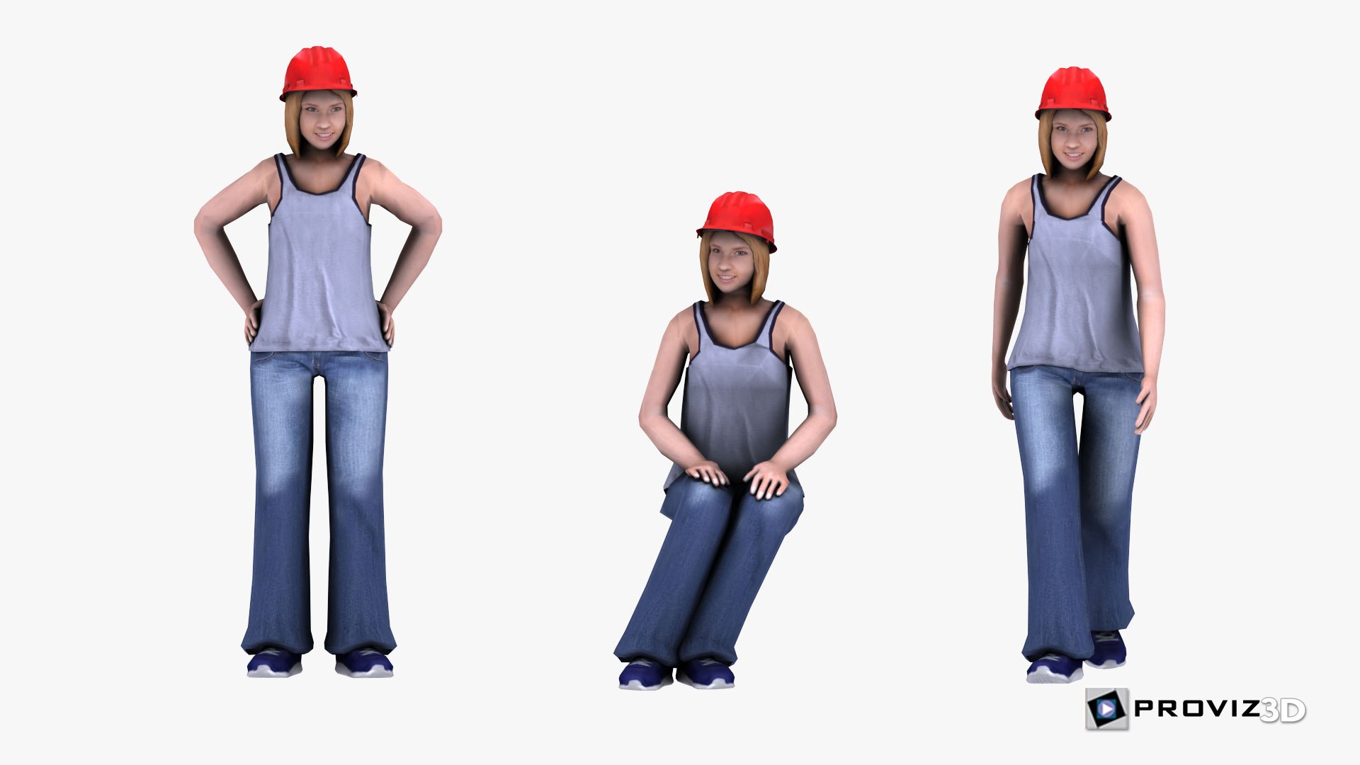 30 People: Working People 3d Max