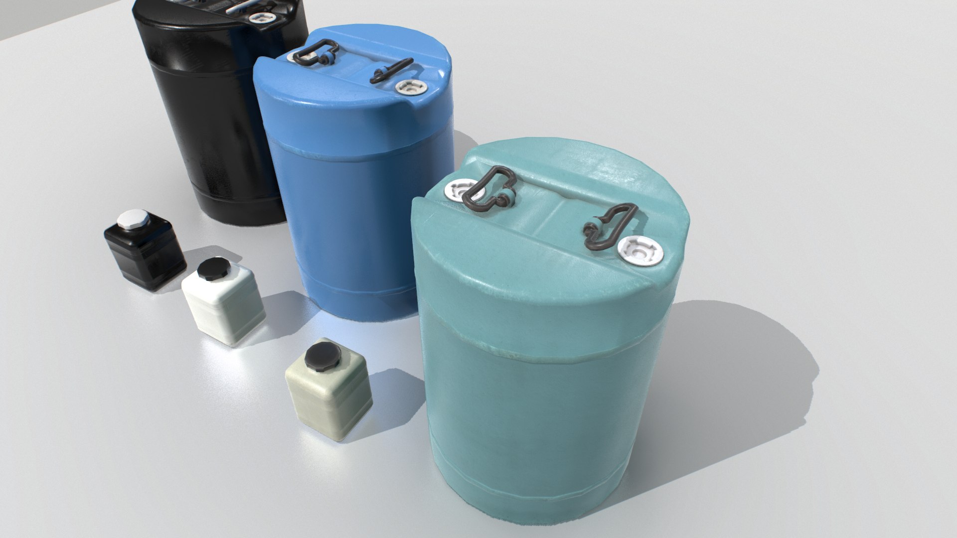 Pack Industrial Barrels 3D - TurboSquid 1629434