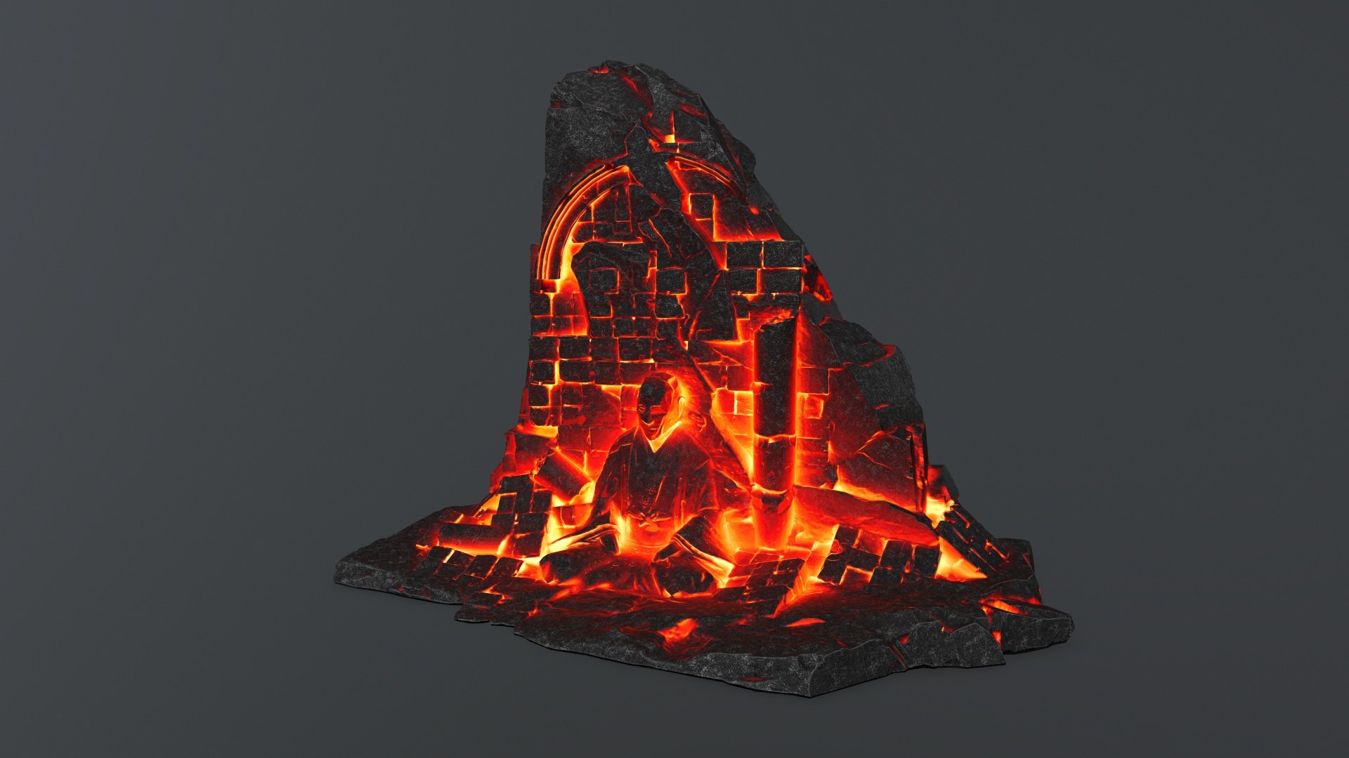 Lava Buddha Rock Model - TurboSquid 1964554