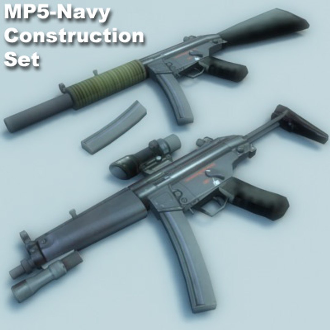 Navy Gun Weapon 3d Model