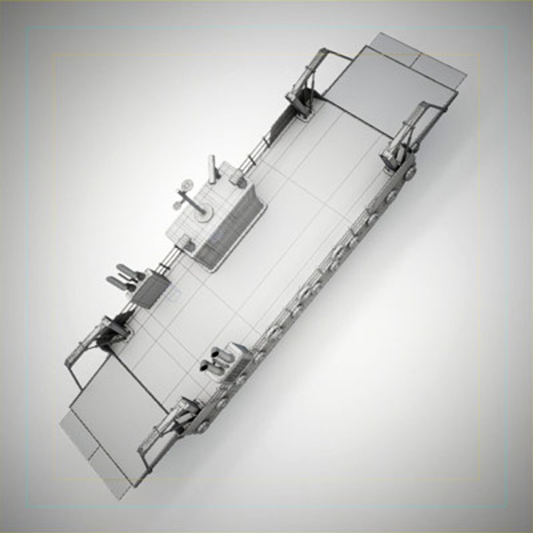 small car ferry 3d model