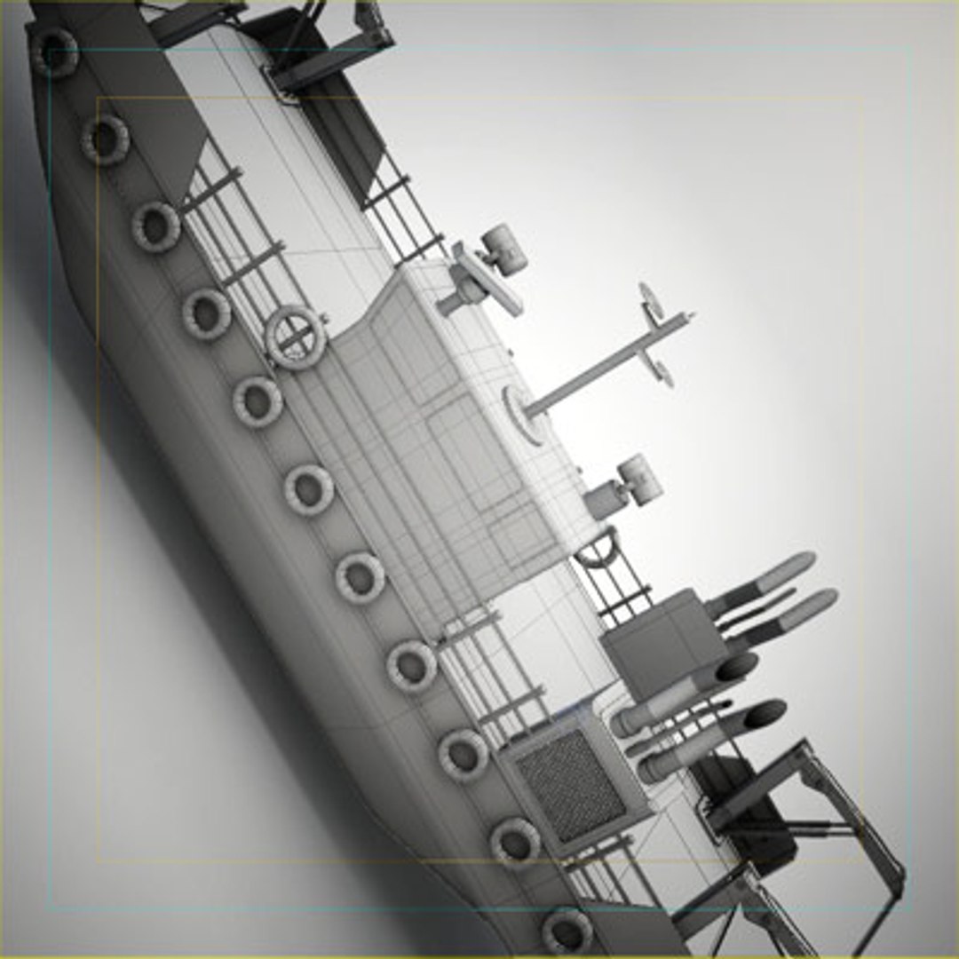 small car ferry 3d model