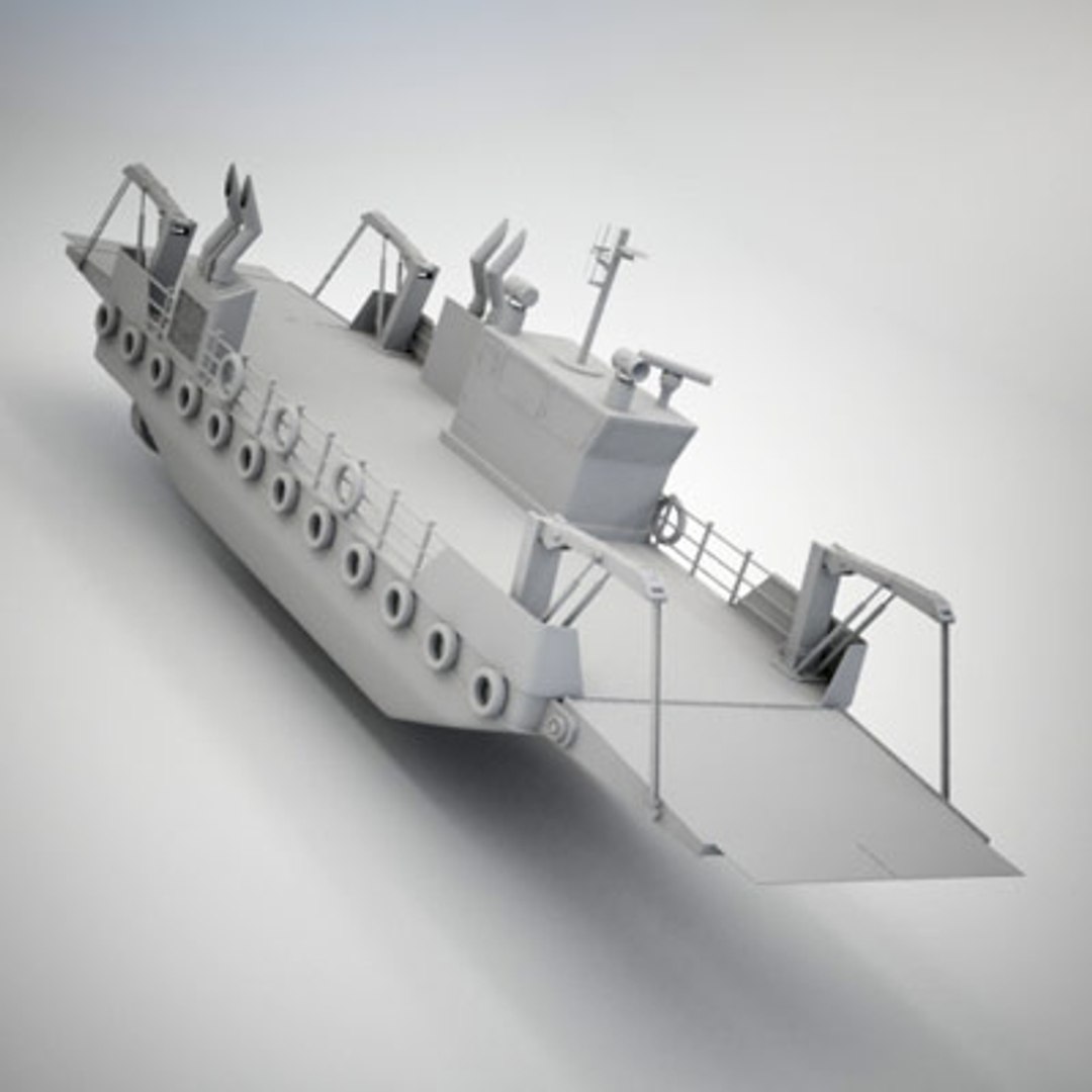 small car ferry 3d model