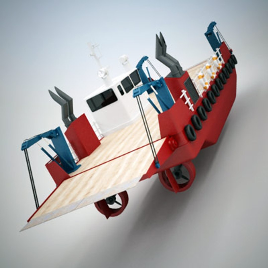 small car ferry 3d model