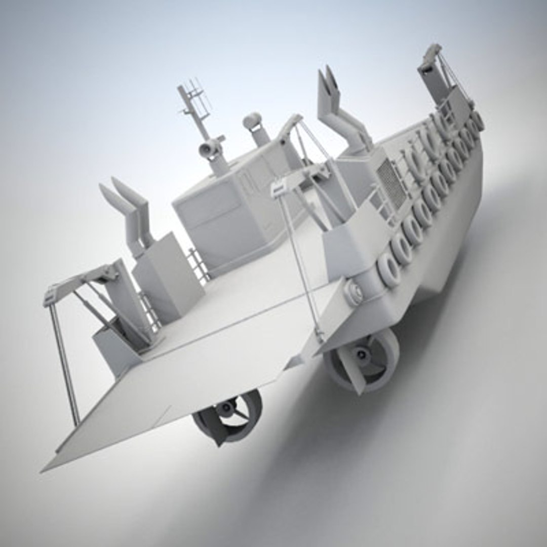 small car ferry 3d model