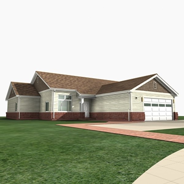 single family 3d model