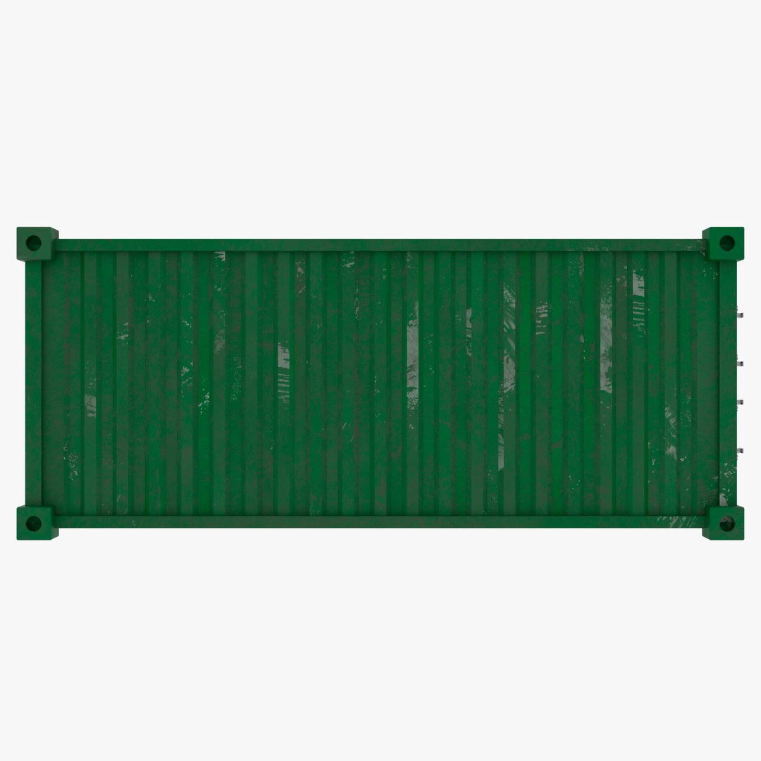 3D Cargo Container Green PBR Textures - TurboSquid 2309219