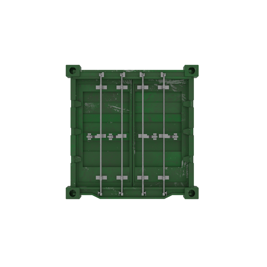 3D Cargo Container Green PBR Textures - TurboSquid 2309219