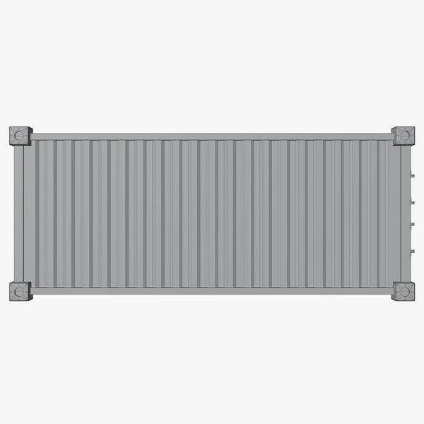 modelo 3d Texturas PBR de contenedores de carga de color verde ...