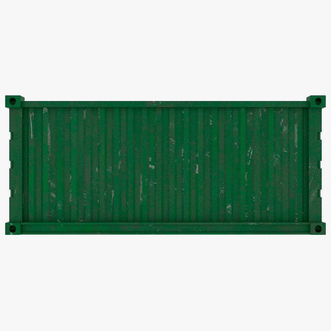3D Cargo Container Green PBR Textures - TurboSquid 2309219