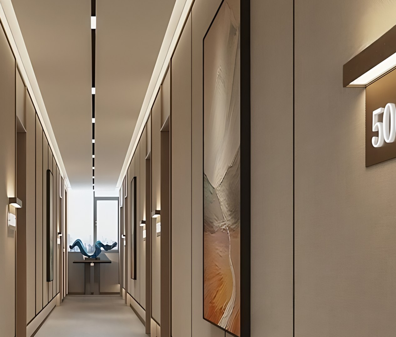 Hotel Hallway Hotel Corridor Hotel Passageway 3D - TurboSquid 2398126