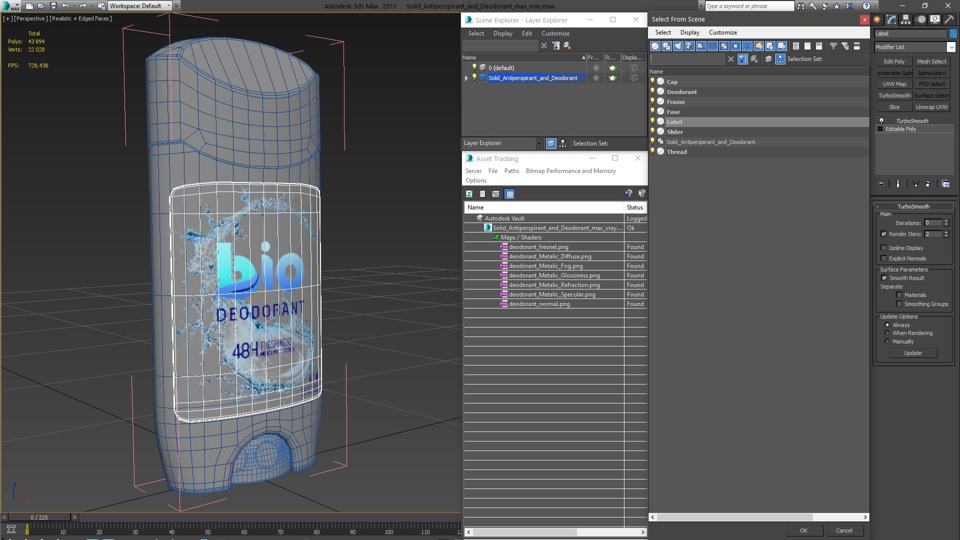 3D antiperspirant deodorant odor solid model - TurboSquid 1713096
