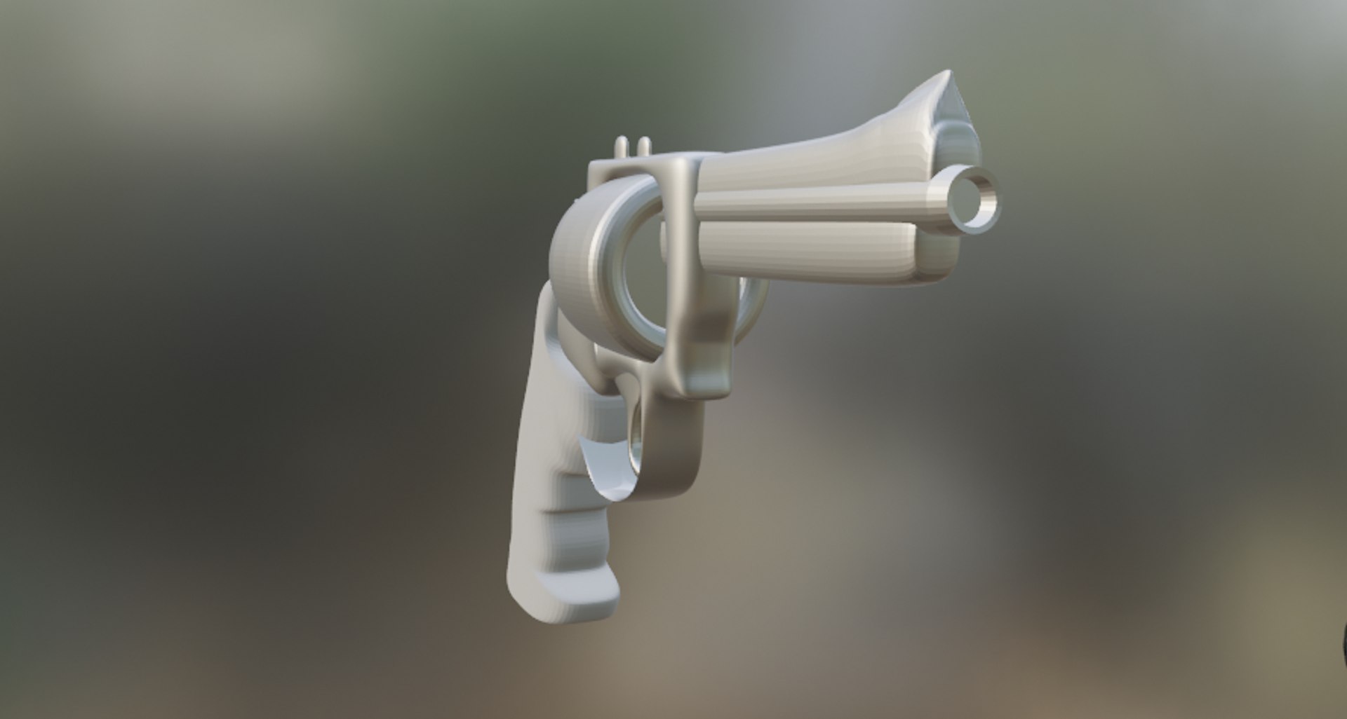 3D Revolver Untextured Model - TurboSquid 1681818