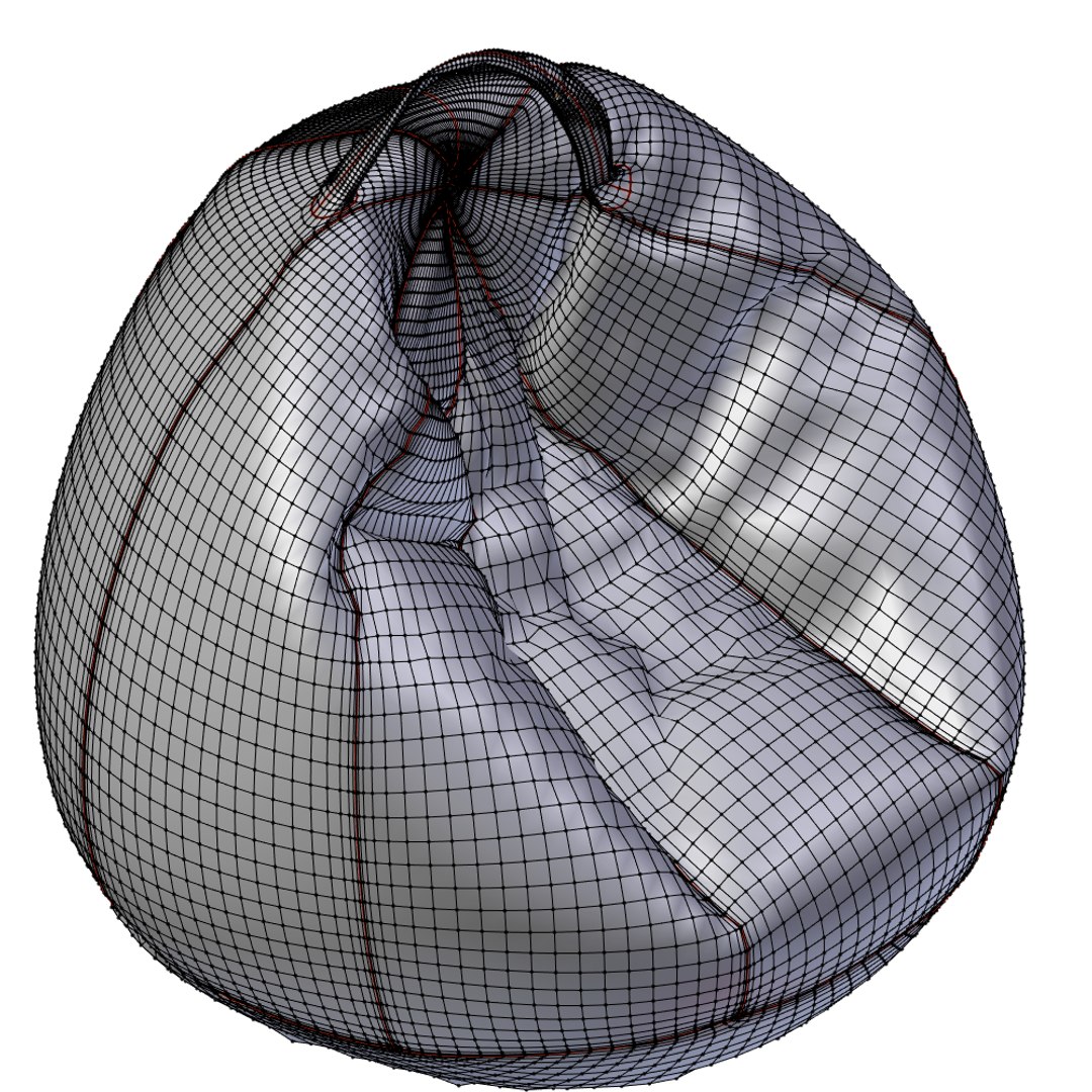 Soft comfortable beanbag 3D - TurboSquid 1594270