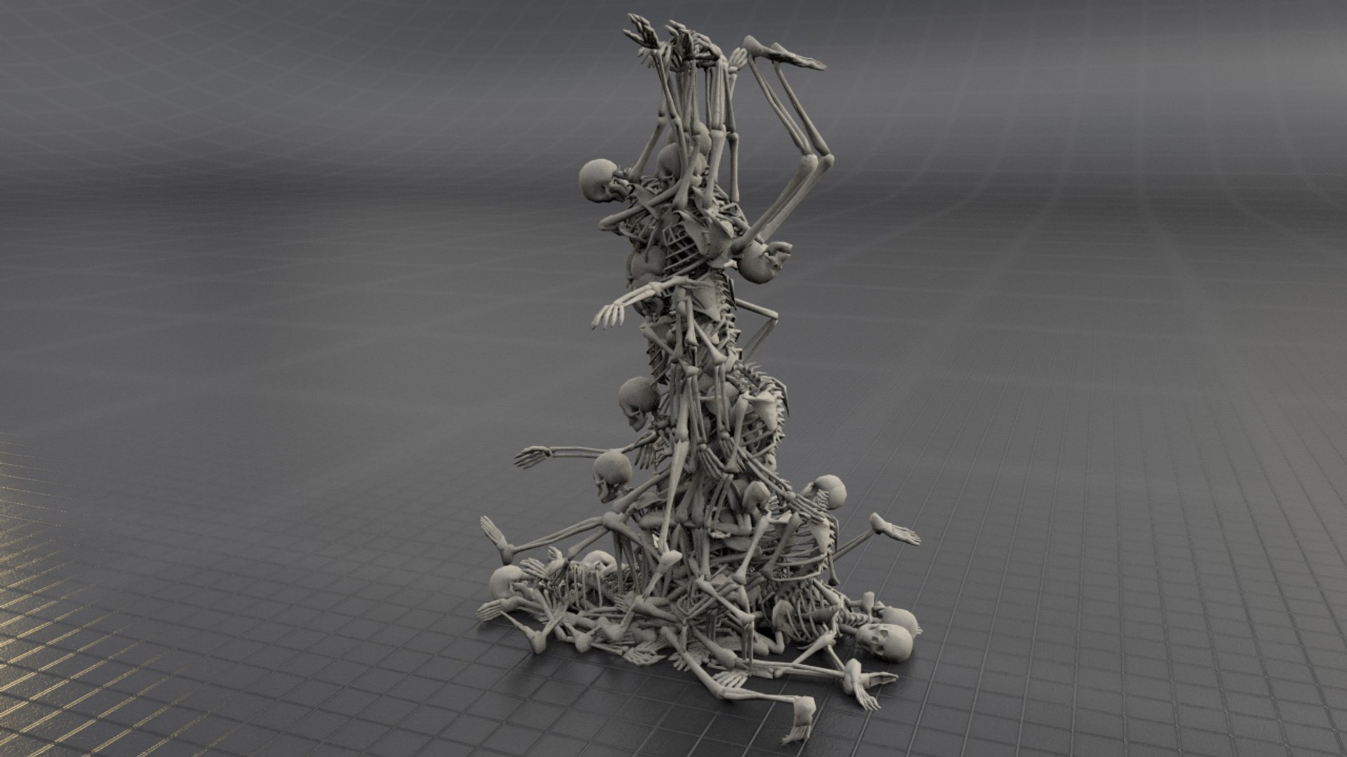 Pack poses skeleton bones 3D model - TurboSquid 1353096