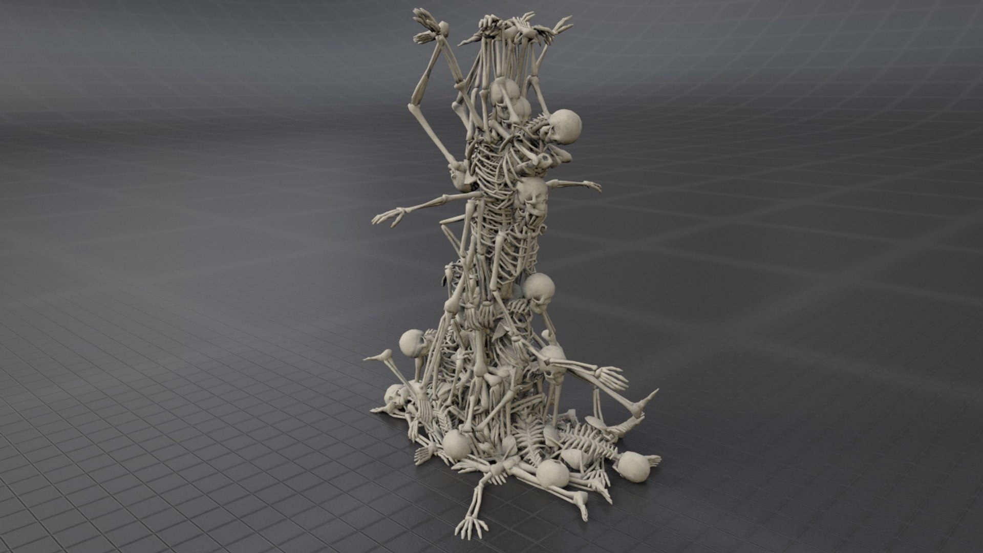 Pack poses skeleton bones 3D model - TurboSquid 1353096