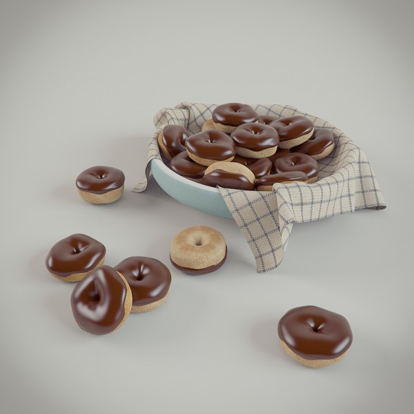 3d donuts model