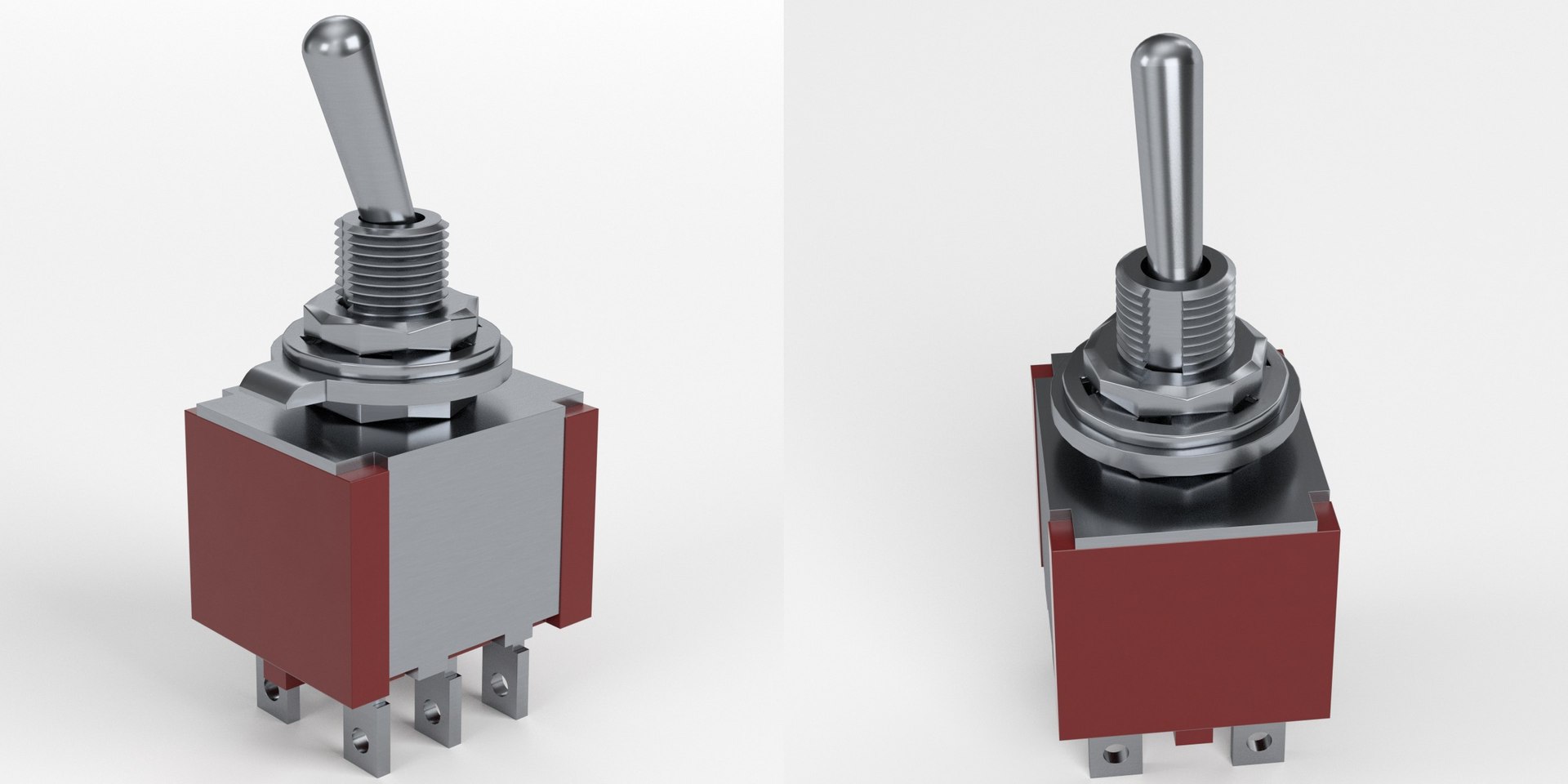 3D model Double pole double throw switch - TurboSquid 1756092