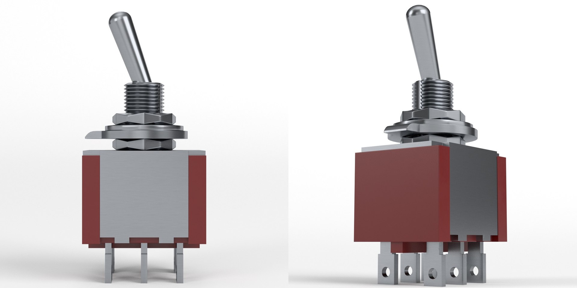 3D model Double pole double throw switch - TurboSquid 1756092