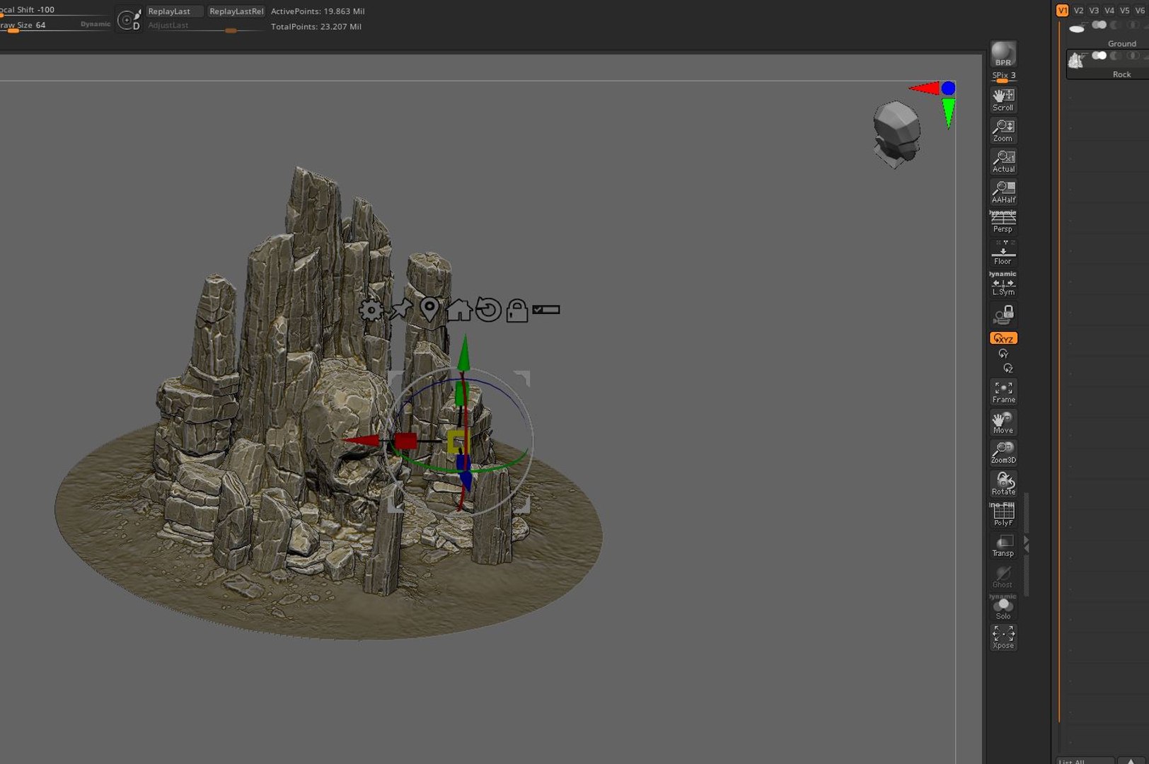3D Skull Rock Model - TurboSquid 2115410