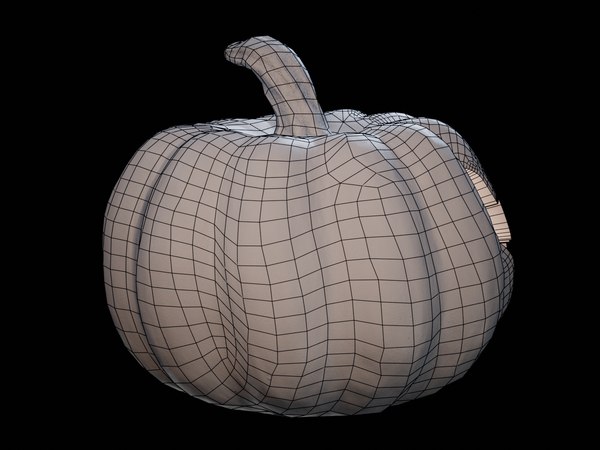 3D halloween jack-o-lantern pumpkin model - TurboSquid 1271402