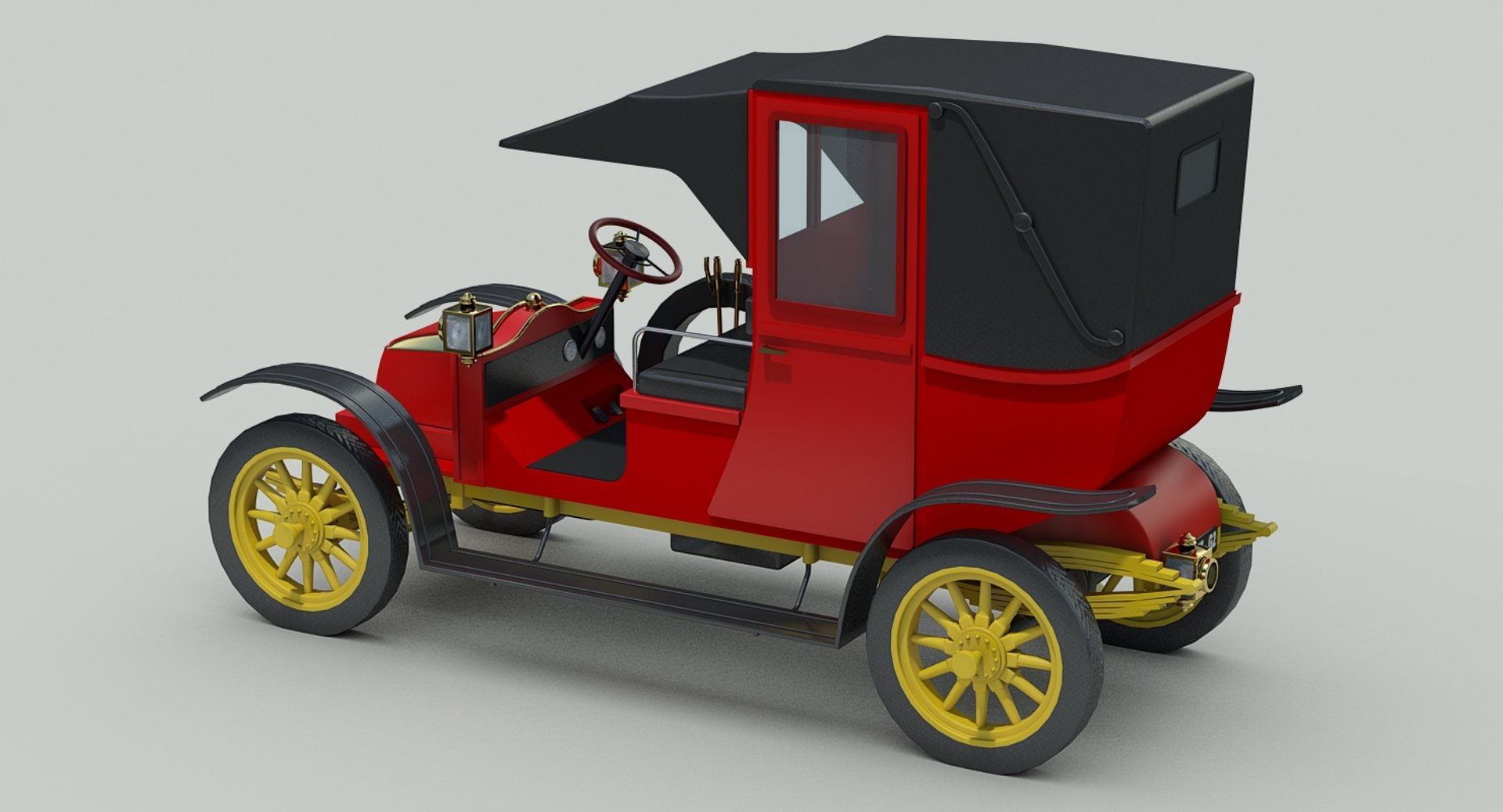 Vintage renault taxi la 3D model - TurboSquid 1357127