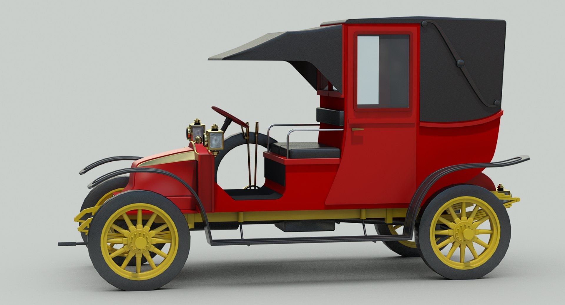 Vintage renault taxi la 3D model - TurboSquid 1357127