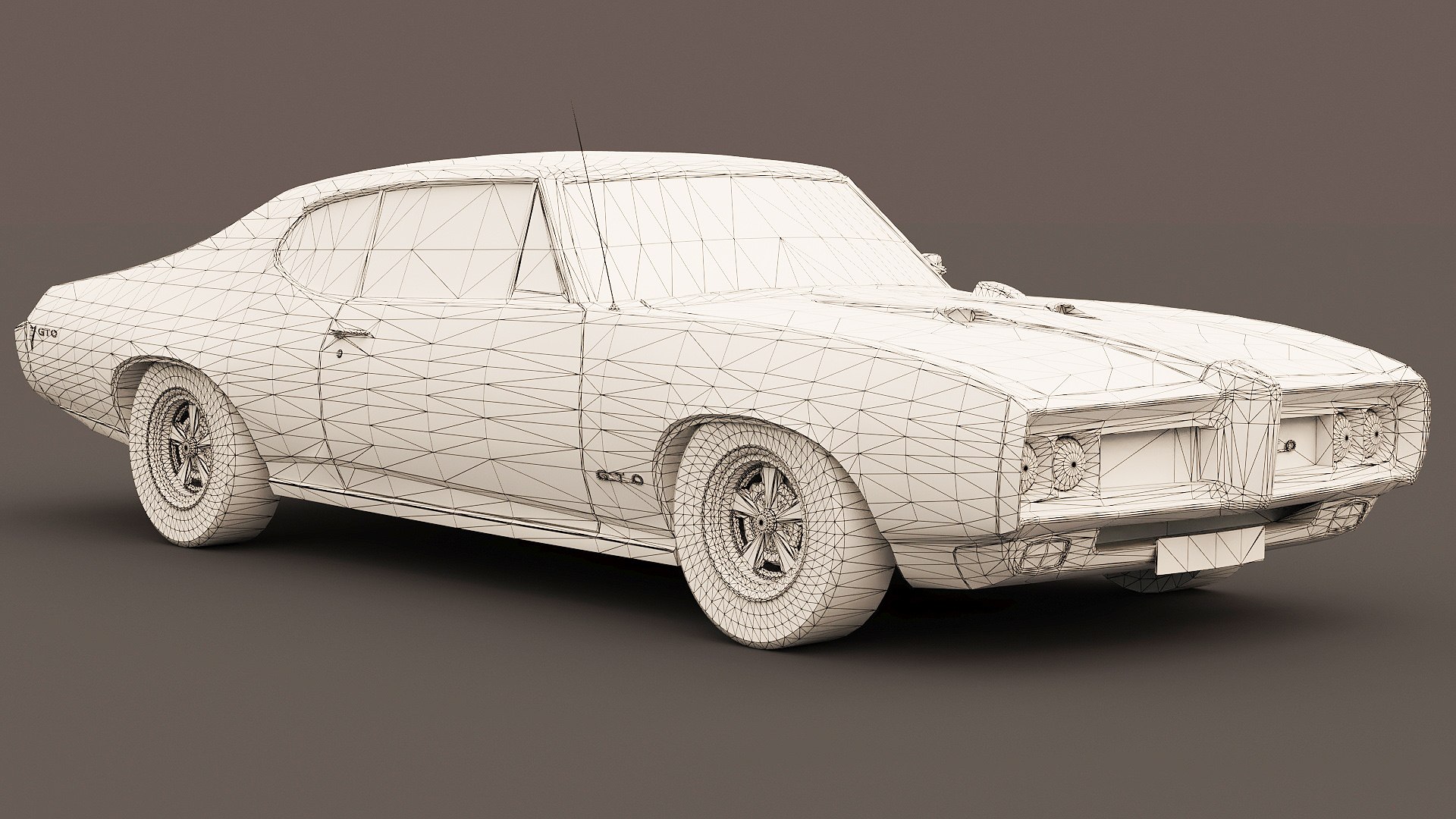 3D Pontiac Gto 1968 - TurboSquid 2223087