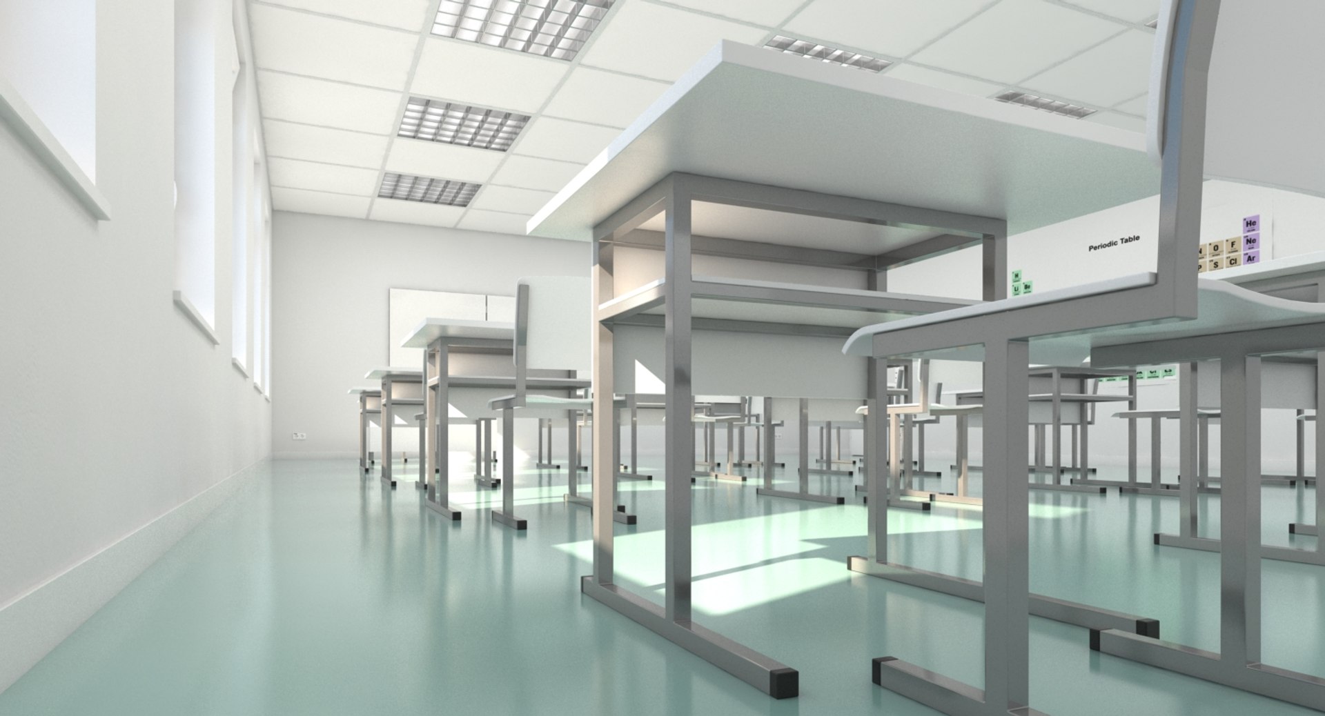 Classroom Realistic 3d Max