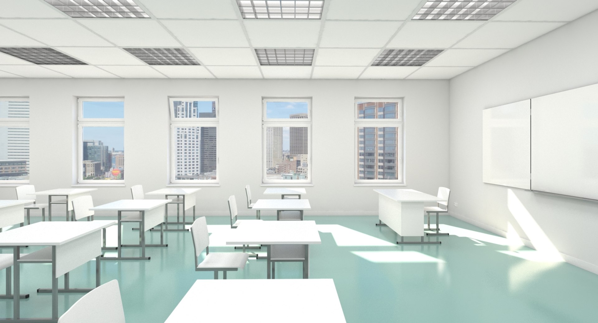 Classroom Realistic 3d Max
