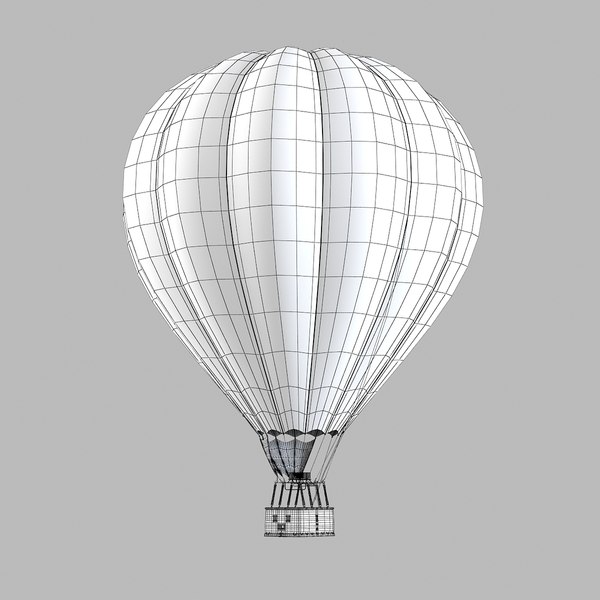 3d air balloon model
