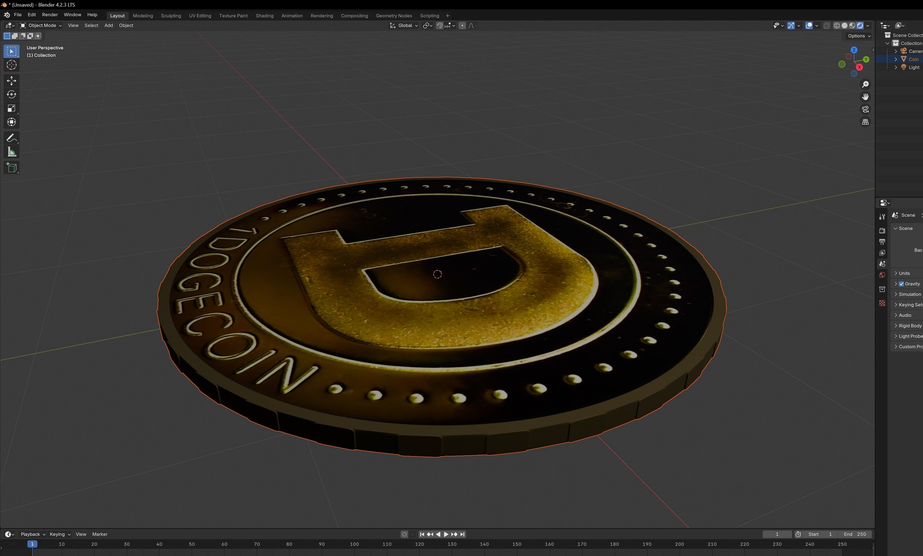 Doge Coin Model - TurboSquid 2385005