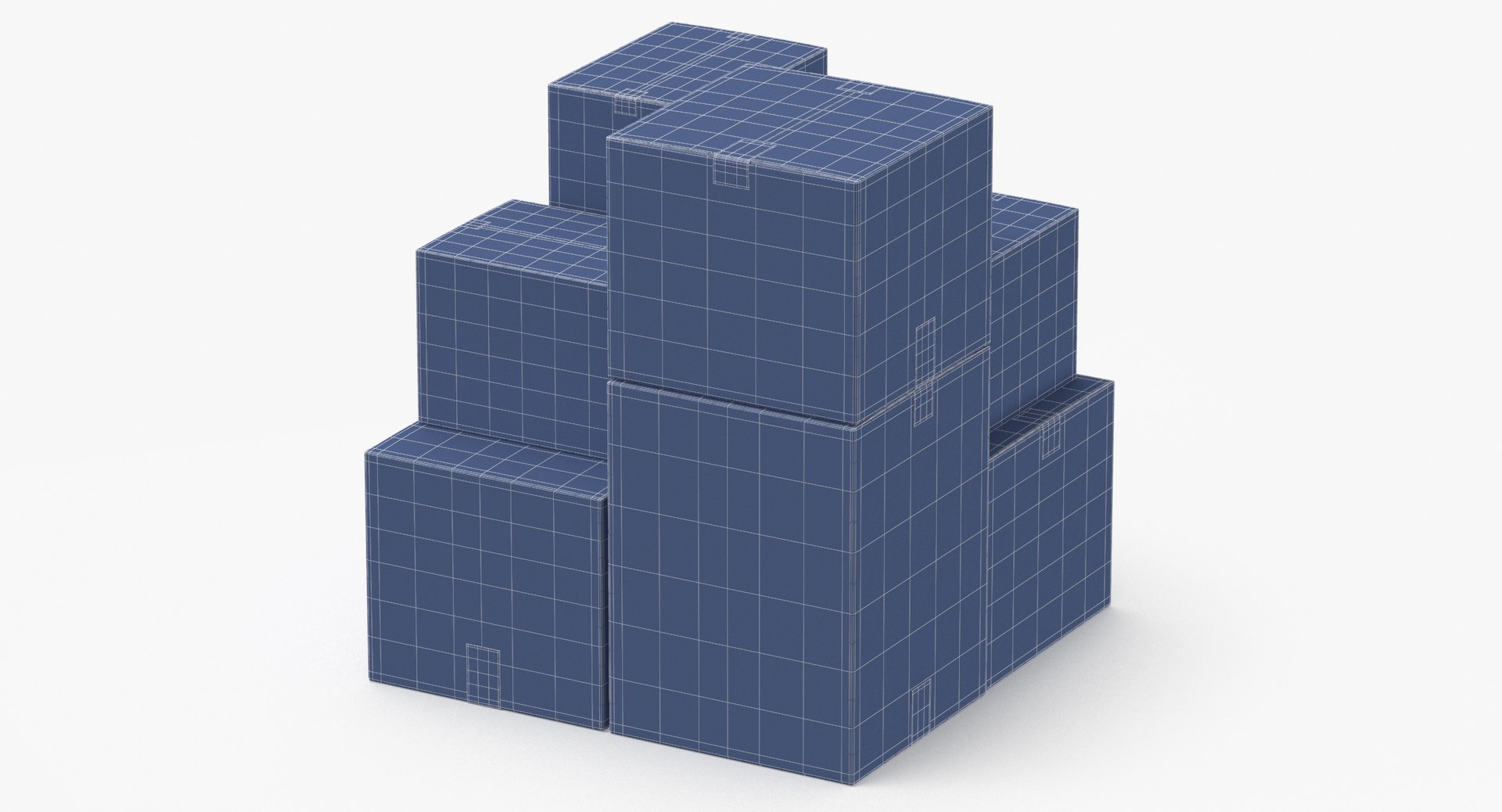 3D Moving Box Pile Clean And Dirty Model - TurboSquid 2117839
