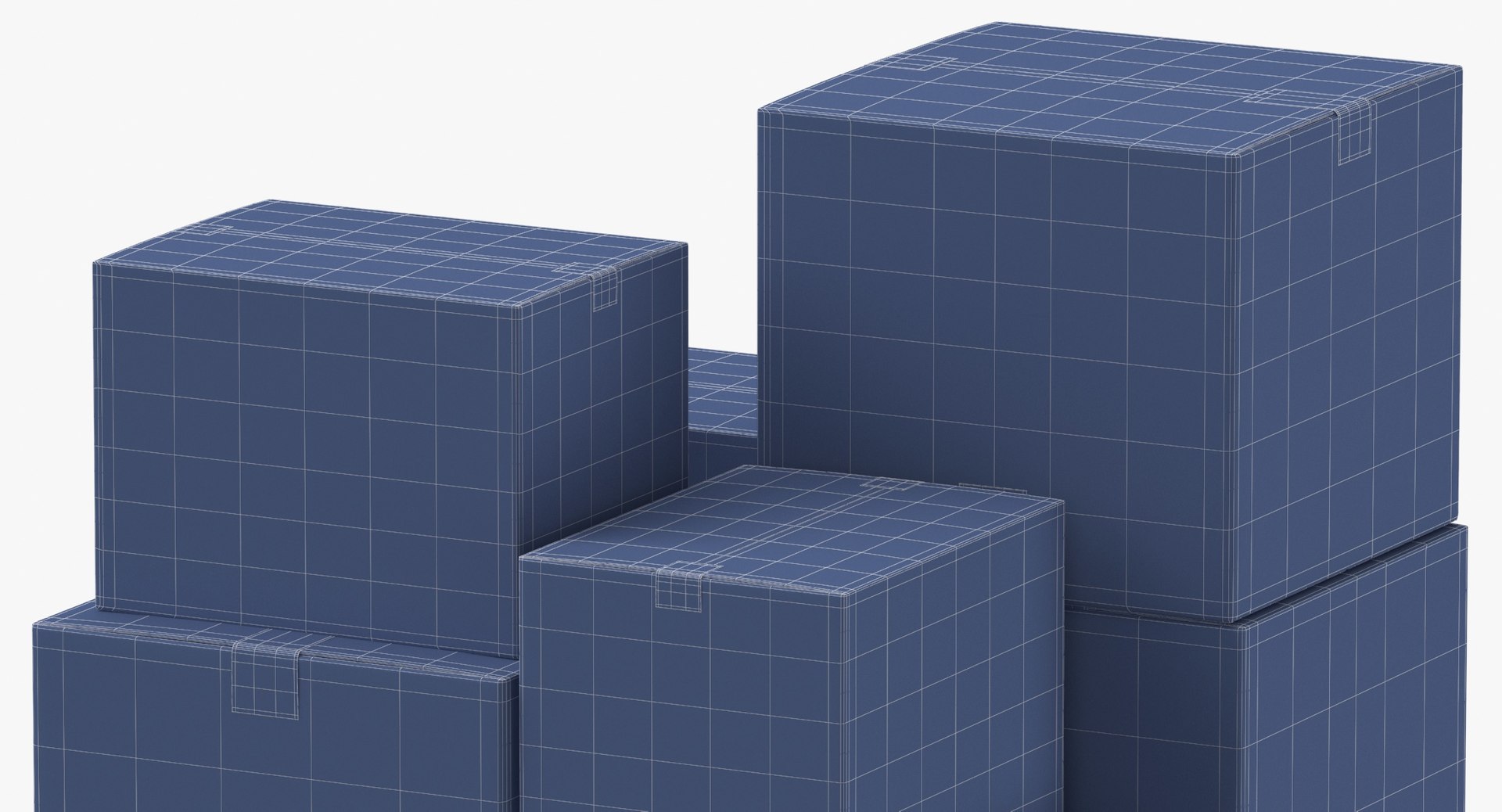 3D Moving Box Pile Clean And Dirty Model - TurboSquid 2117839